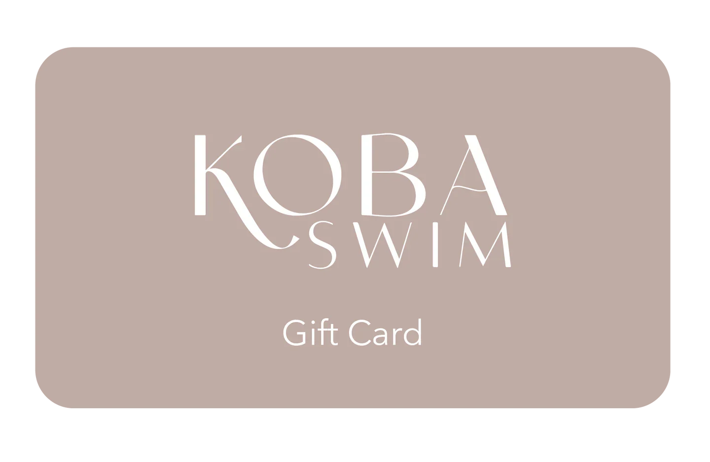 Gift Card – kobaswim