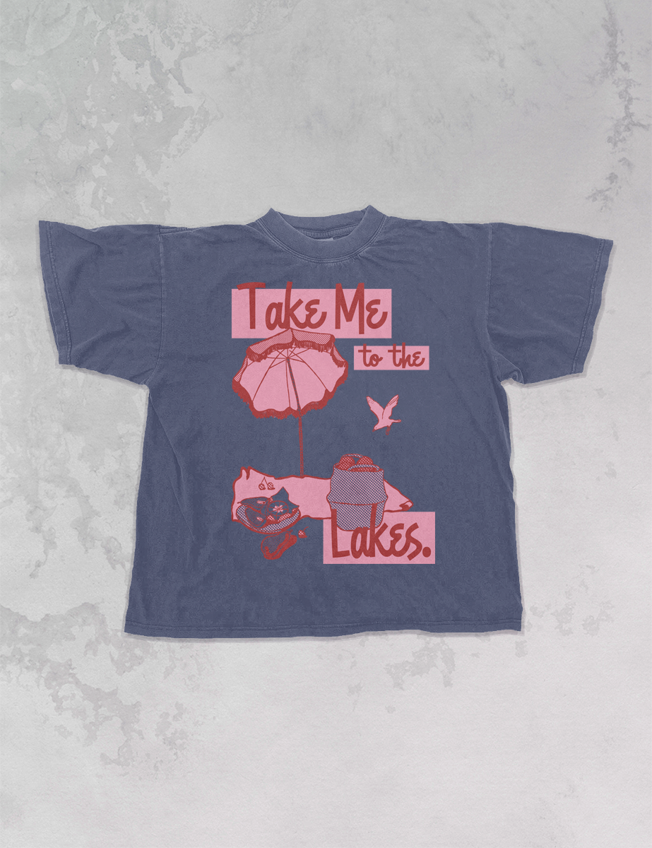 The Clandestine Underground - Take Me to the Lakes, Summer Oversized T – kobaswim